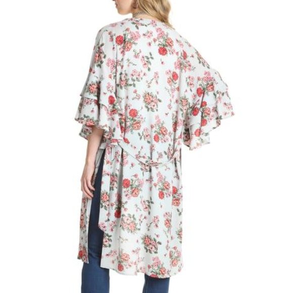 Wrangler | Tops | Wrangler Retro Floral Belted Duster Top Dress Nwt ...